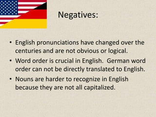 A Comparison of German and English – | PPT
