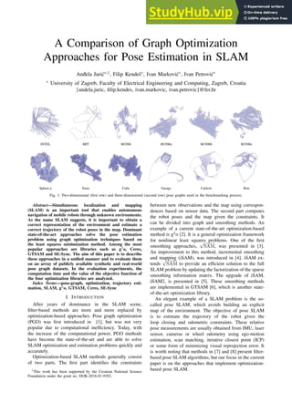 A Comparison Of Graph Optimization Approaches For Pose Estimation In SLAM | PDF
