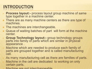 A Comparison Of Group Technology & Process Layout (3) | PPTX