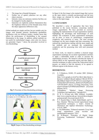A comparison of image segmentation techniques, otsu and watershed for x ...