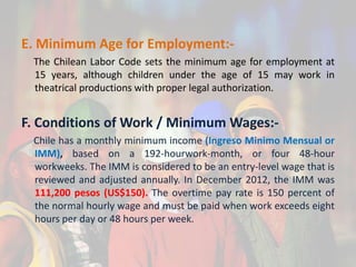 A comparison of indian & chilean labor laws | PPTX