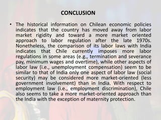 A comparison of indian & chilean labor laws | PPTX