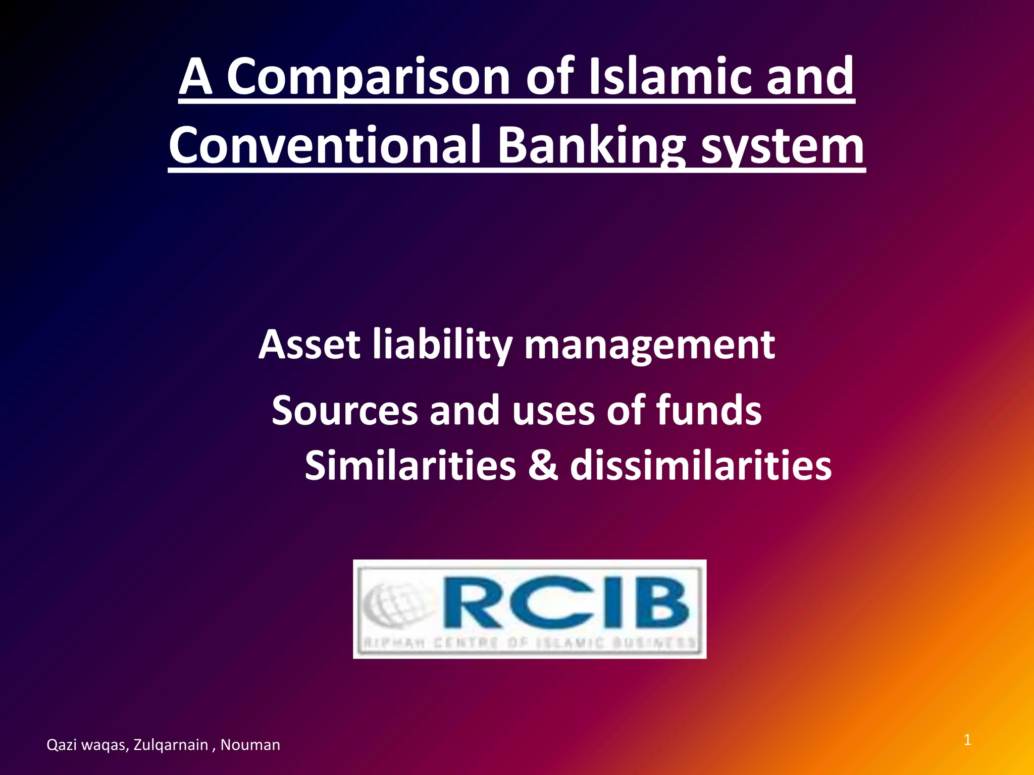 A comparison of islamic and conventional banking system | PPT