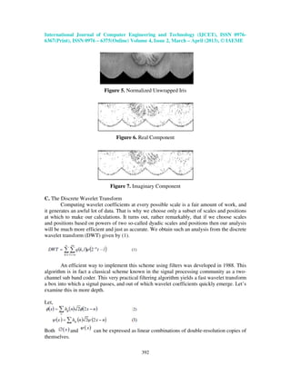 A comparison of multiple wavelet algorithms for iris recognition 2 | PDF