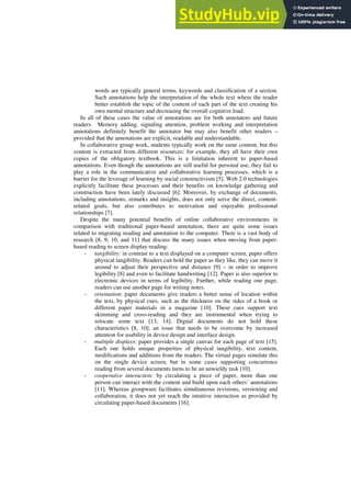 A Comparison Of Paper-Based And Online Annotations In The Workplace | PDF | Web Development ...