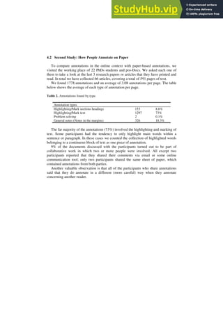 A Comparison Of Paper-Based And Online Annotations In The Workplace ...