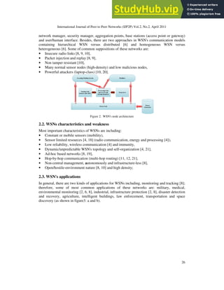 A Comparison Of Physical Attacks On Wireless Sensor Networks | PDF