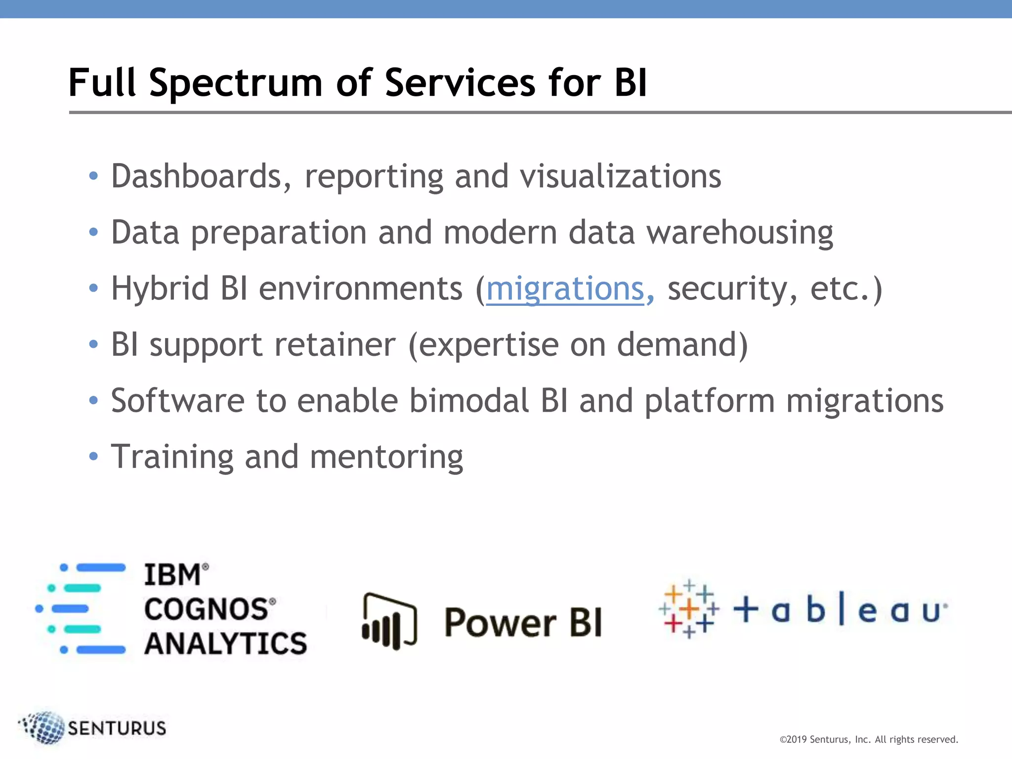 A Comparison of Power BI, Tableau & Cognos | PPTX