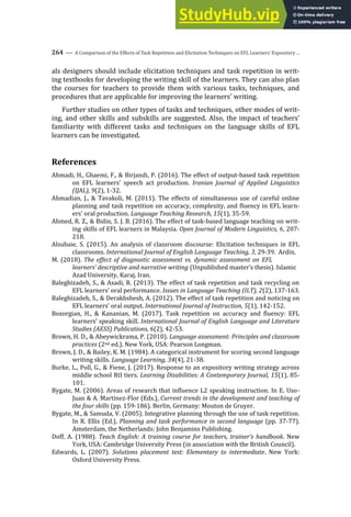 A Comparison Of The Effects Of Task Repetition And Elicitation Techniques On EFL Learners ...