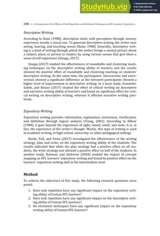 A Comparison Of The Effects Of Task Repetition And Elicitation ...