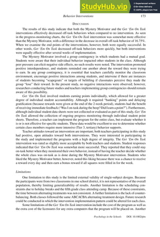 A Comparison Of The Mystery Motivator And The Get Em On Task ...