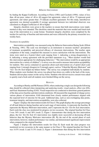 A Comparison Of The Mystery Motivator And The Get Em On Task ...