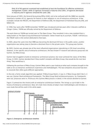 A comparison of the top four enterprise architecture methodologies | PDF | Computer Software and ...