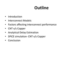 A Comparison Of Vlsi Interconnect Models | PPSX