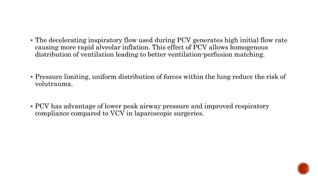 A comparison OF volume-controlled ventilation and pressure-controlled ...