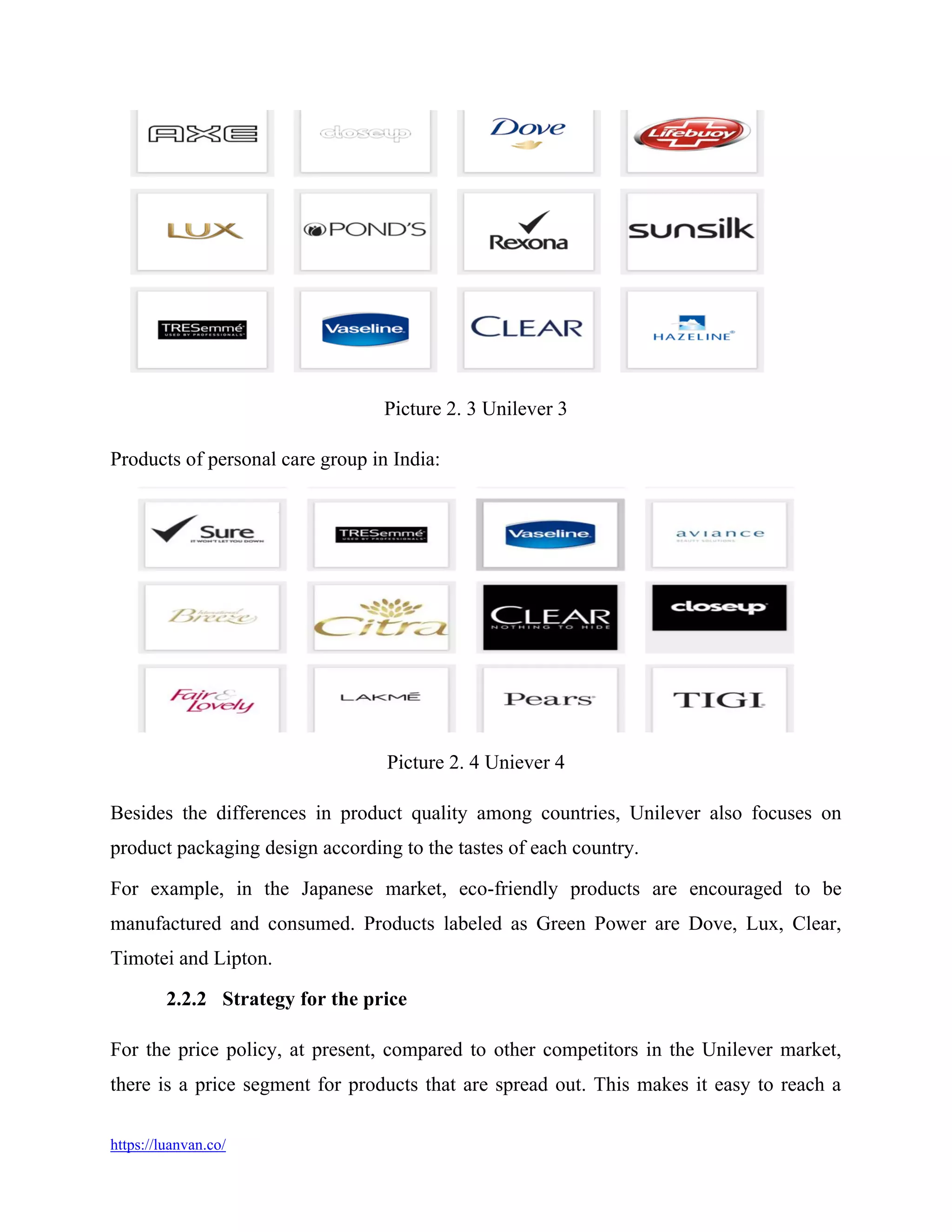 A comparison the business strategy of unilever and procter&gamble in ...