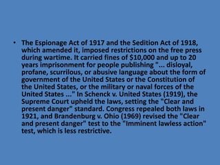 A comparitive study between american and indian press | PPT