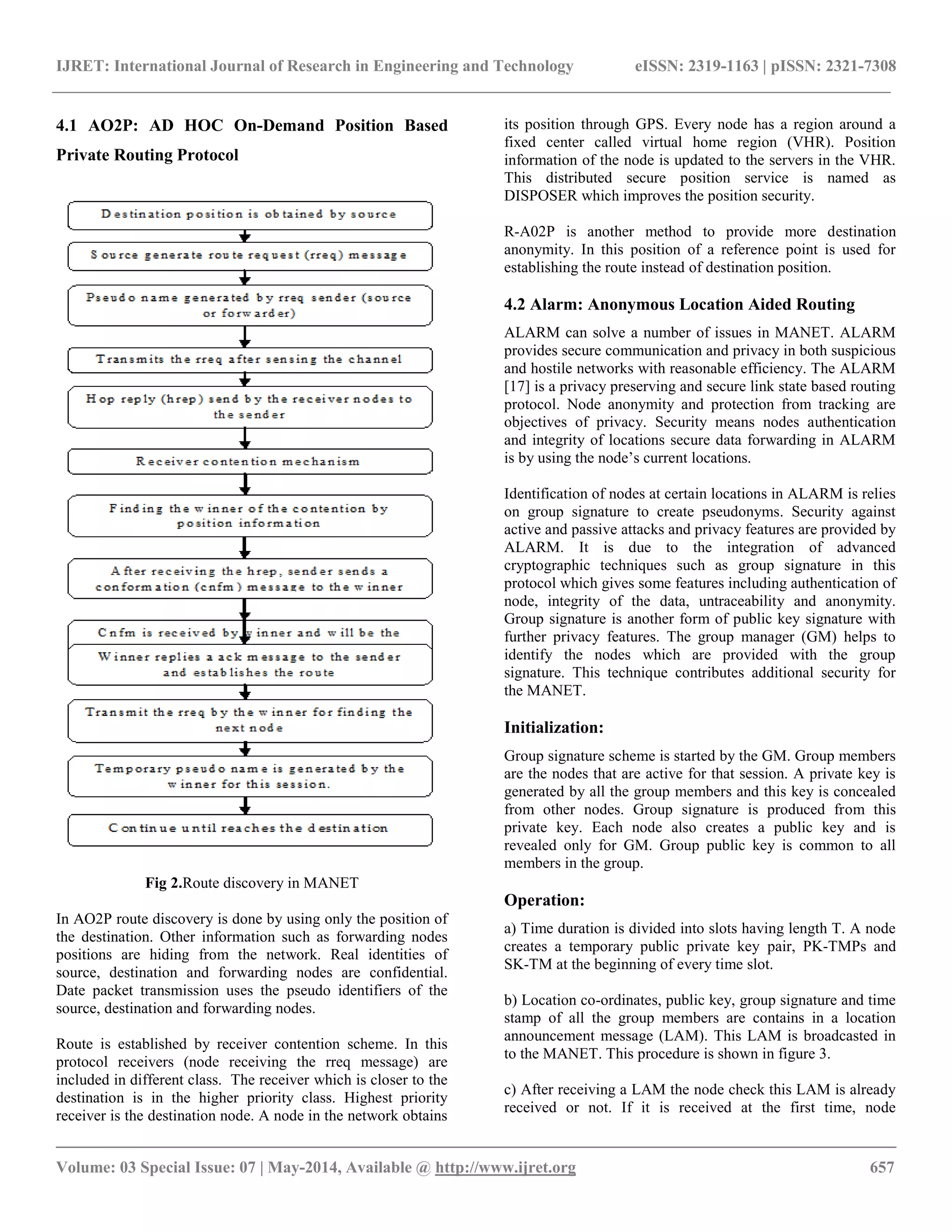 A comparitive study of efficient anonymous routing protocols in manet | PDF