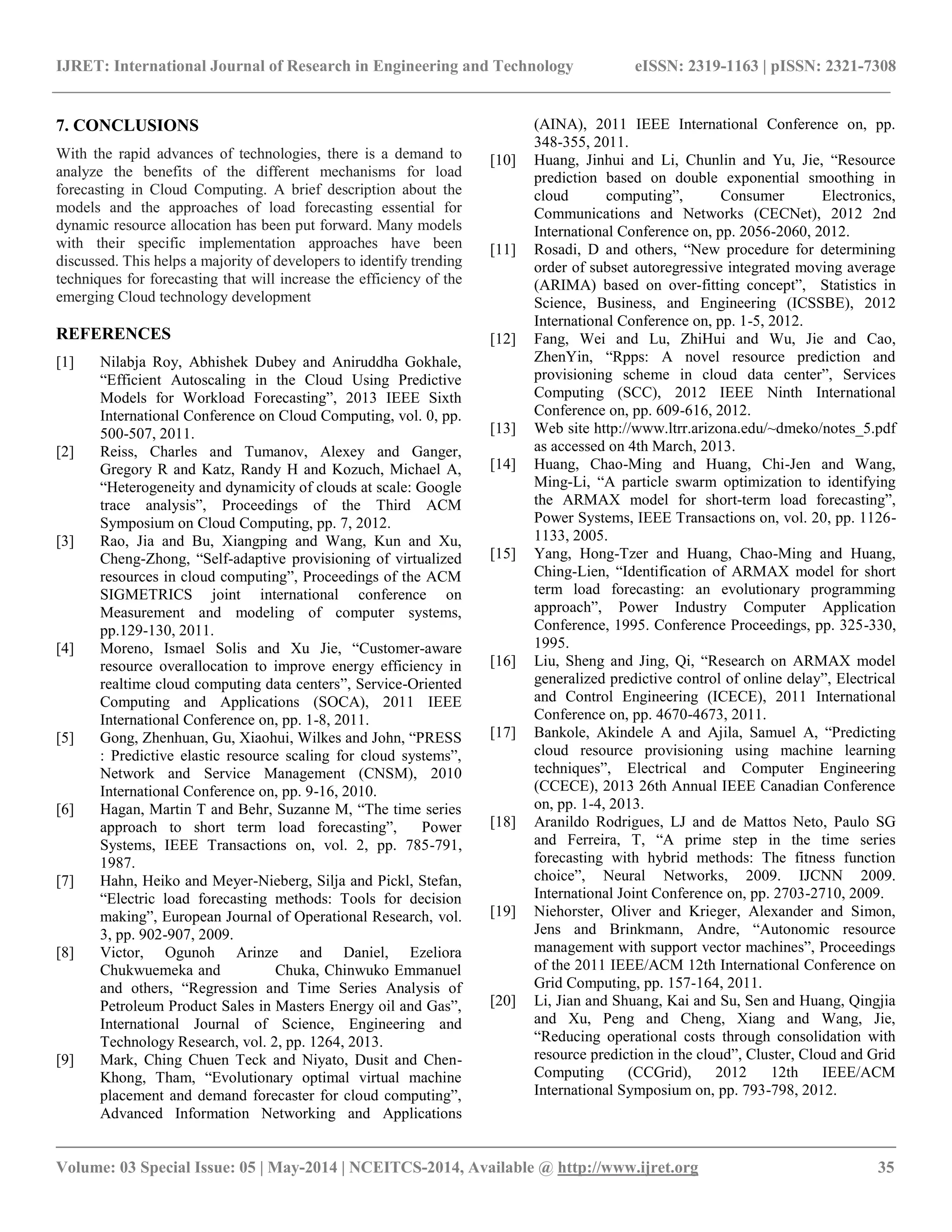 A compendium on load forecasting approaches and models | PDF | Cloud Computing | Internet