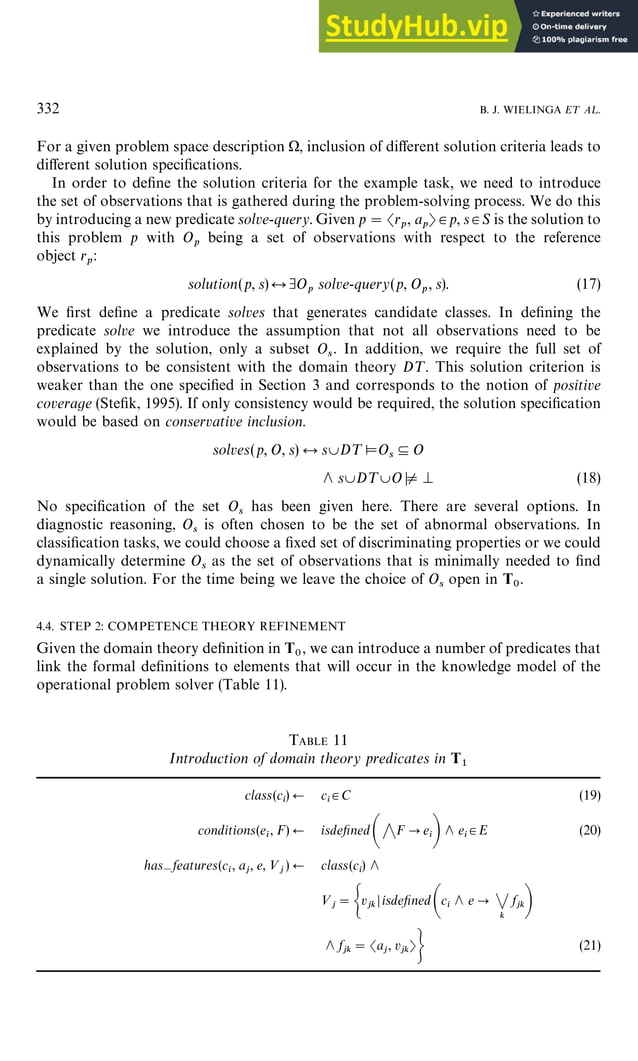 A Competence Theory Approach To Problem Solving Method Construction | PDF