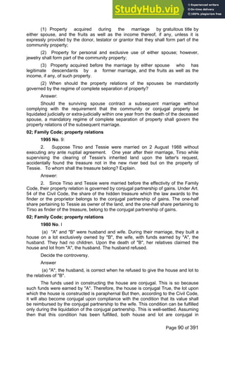 A Compilation Of The Questions And Suggested Answers For 1975 Up To ...