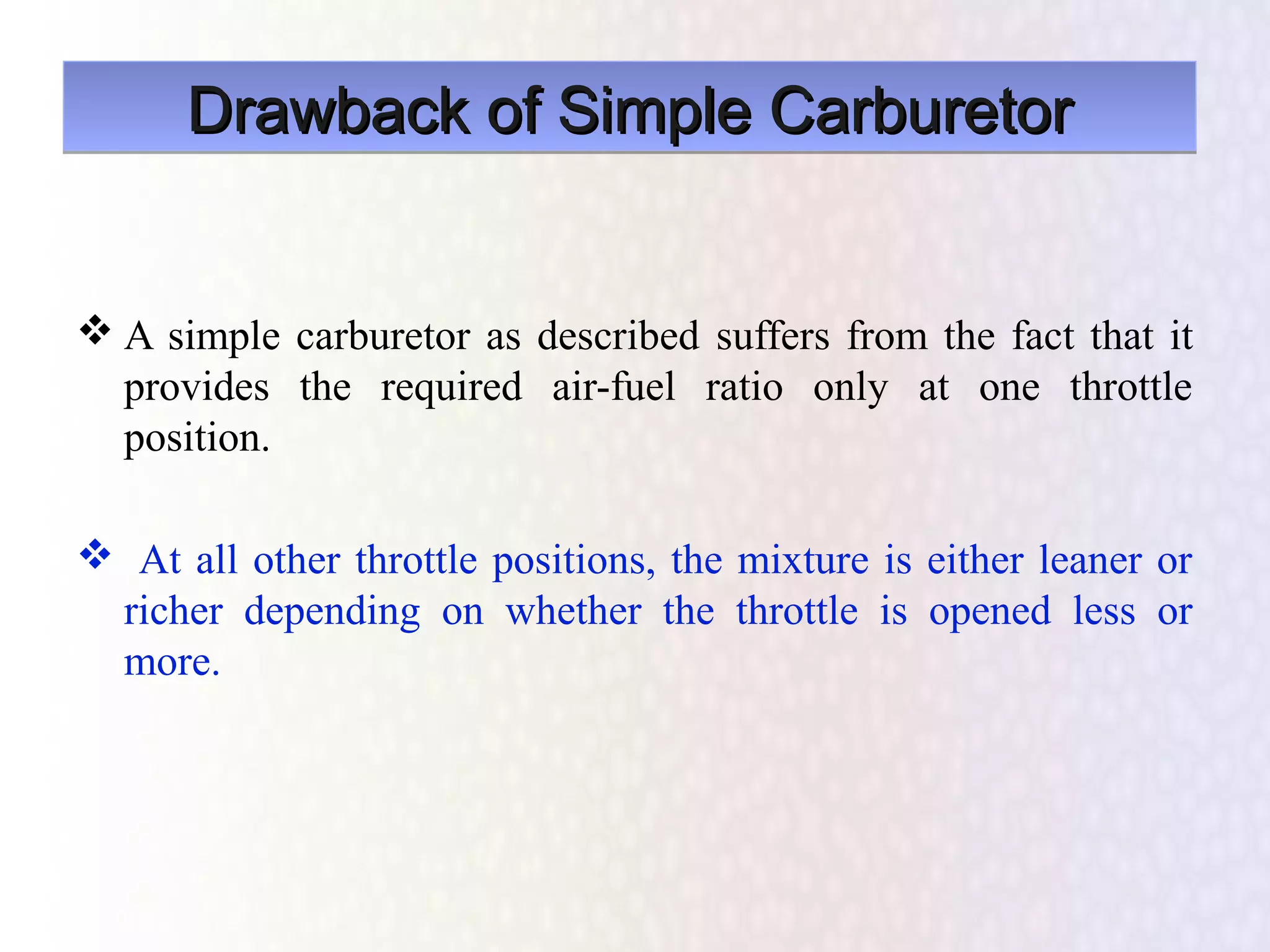 A complete carburetor | PPT
