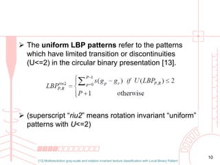 A completed modeling of local binary pattern operator | PPTX