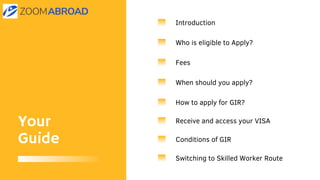 A complete guide about gir (graduate immigration route) | PPT