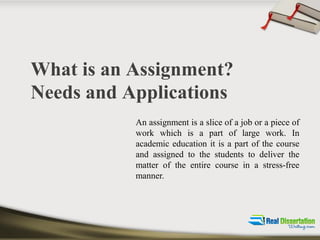 A complete Guide for Assignments | PPT