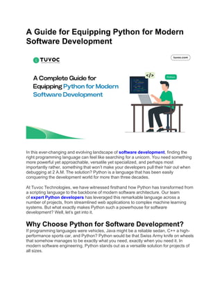 A Complete Guide for Equipping Python for Modern Software Development.ppt