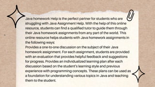 A Complete Guide for Java Assignment Help.pptx | Education