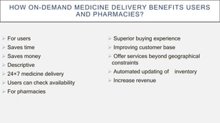 A complete guide on how to develop an on demand medicine delivery ...