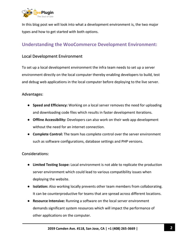 A Complete Guide on WooCommerce Development Environment | PDF