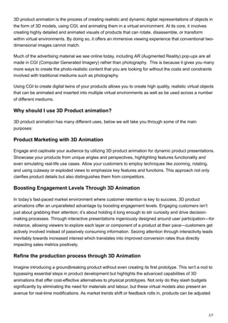 A Complete Guide to 3D Product Animation | PDF