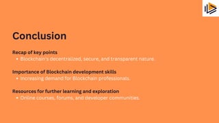 A Complete Guide to Blockchain Development | PPT
