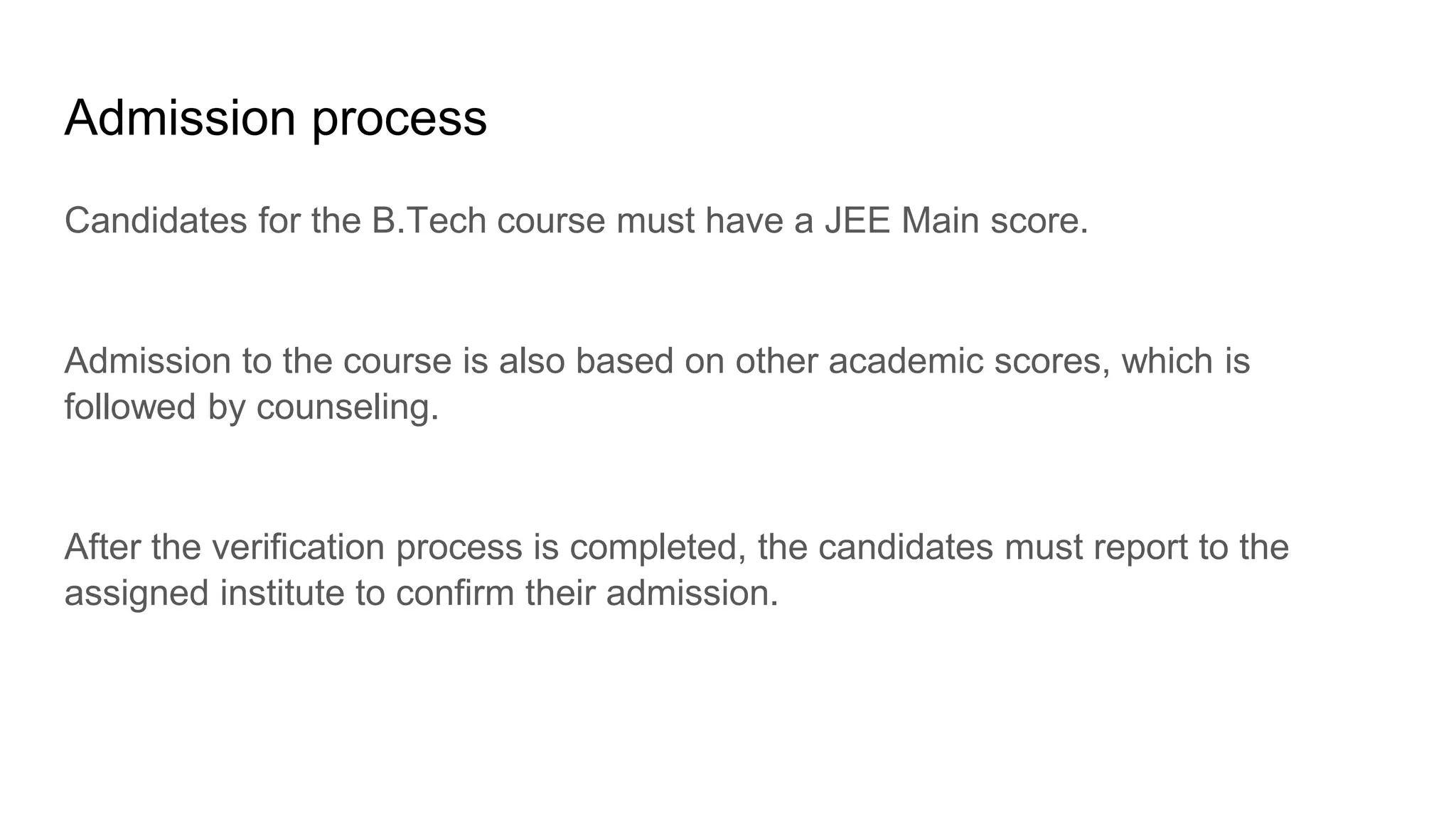 A complete guide to Btech courses | PPT