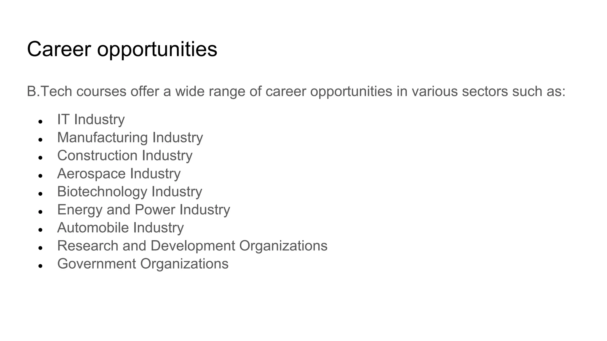 A complete guide to Btech courses | PPT