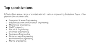 A complete guide to Btech courses | PPT