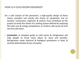 A complete guide to cold rooms & refrigeration | PDF