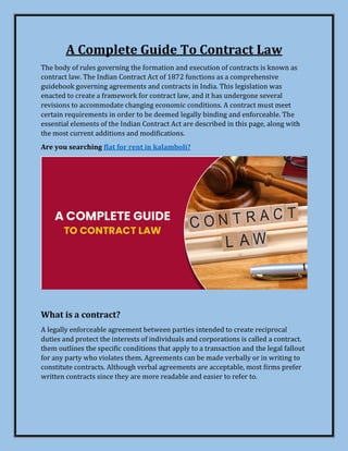 A Complete Guide To Contract Law. pdf | PDF