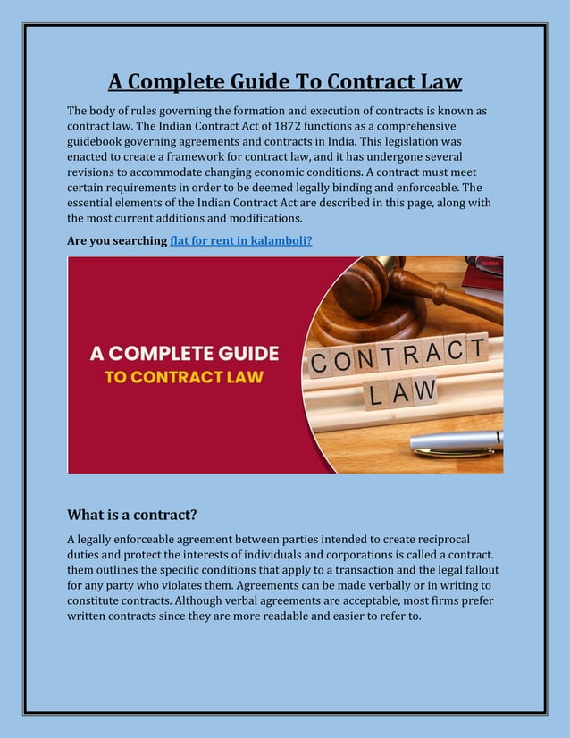 A Complete Guide To Contract Law. pdf | PDF | Business | Business and ...
