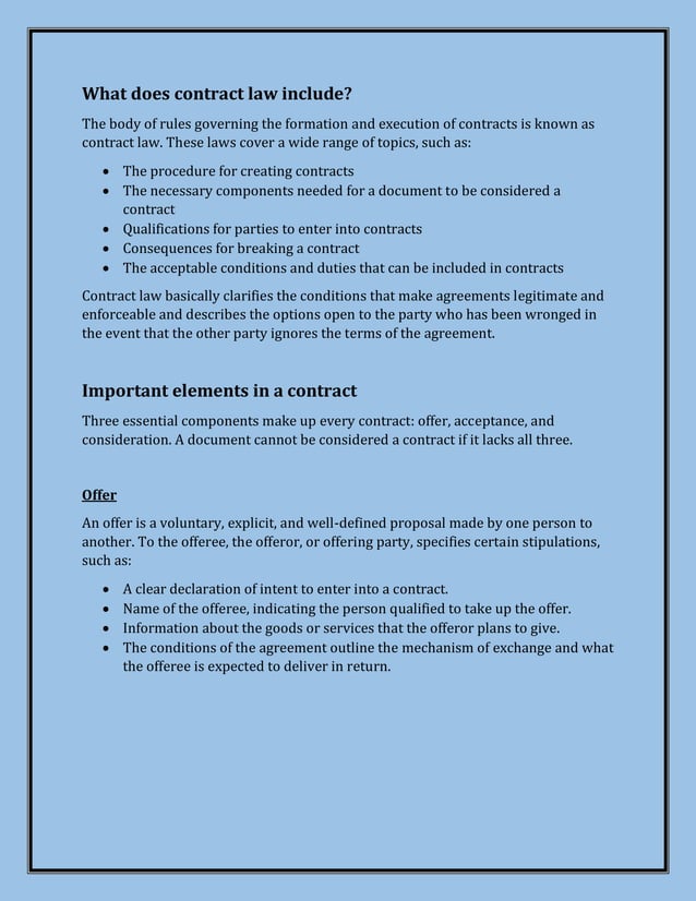 A Complete Guide To Contract Law. pdf | PDF | Business | Business and ...