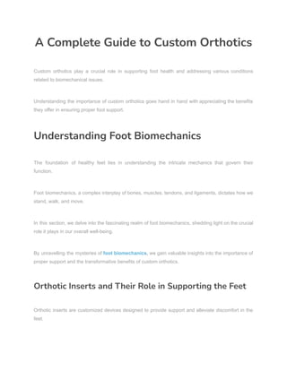 A Complete Guide to Custom Orthotics.pdf