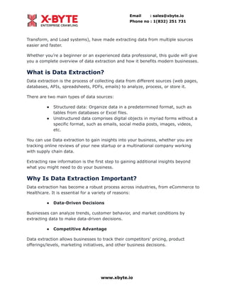 A Complete Guide to Data Extraction – Definition, How It Works and ...