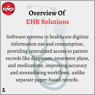 A Complete Guide on EHR Solutions: Types, Process, And Its Cost | PDF