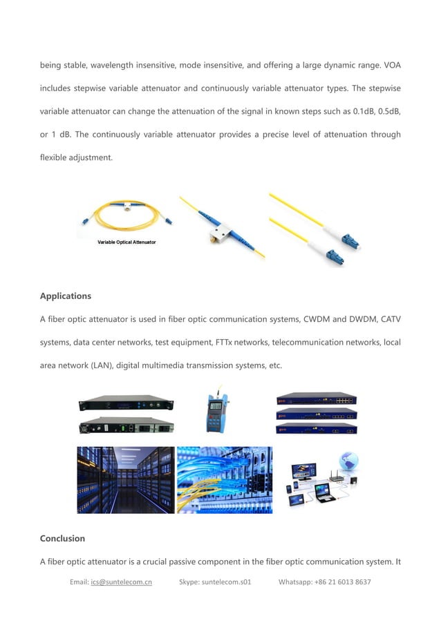 A Complete Guide to Fiber Optic Attenuator | PDF