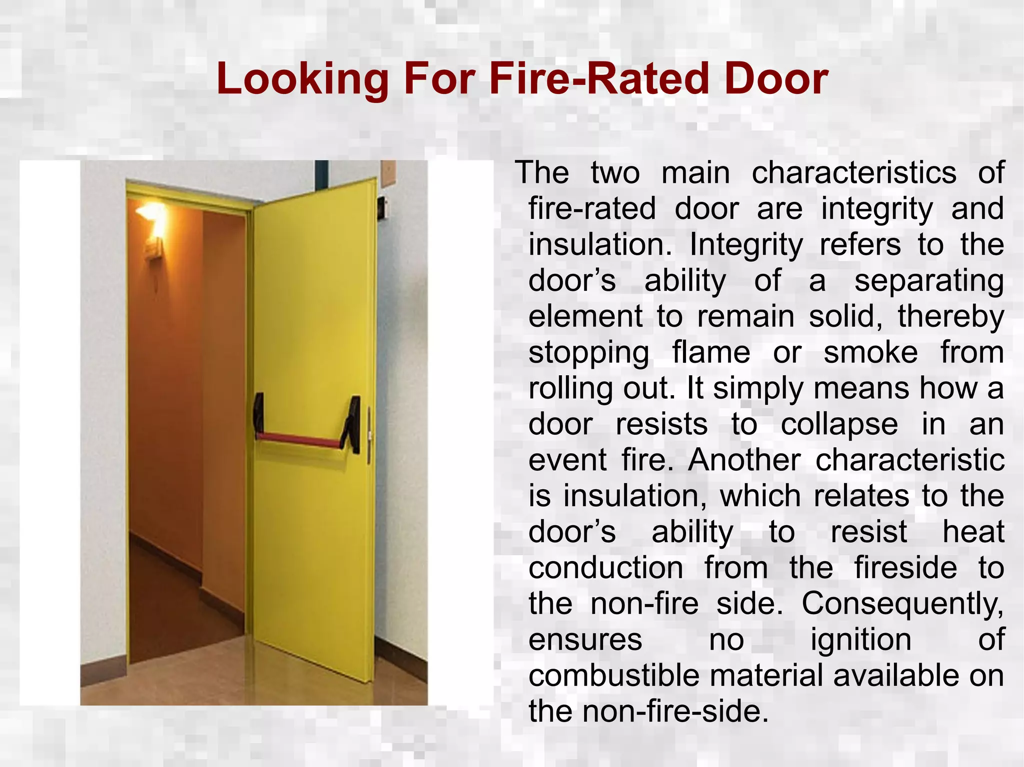 A Complete Guide to Fire-Rated Doors | PPT