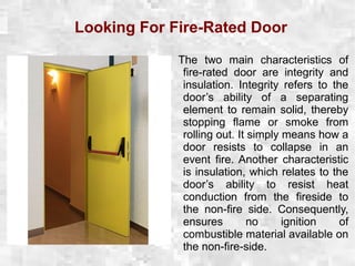 A Complete Guide to Fire-Rated Doors | PPT