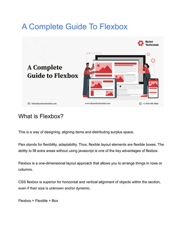A complete guide to flexbox | PDF