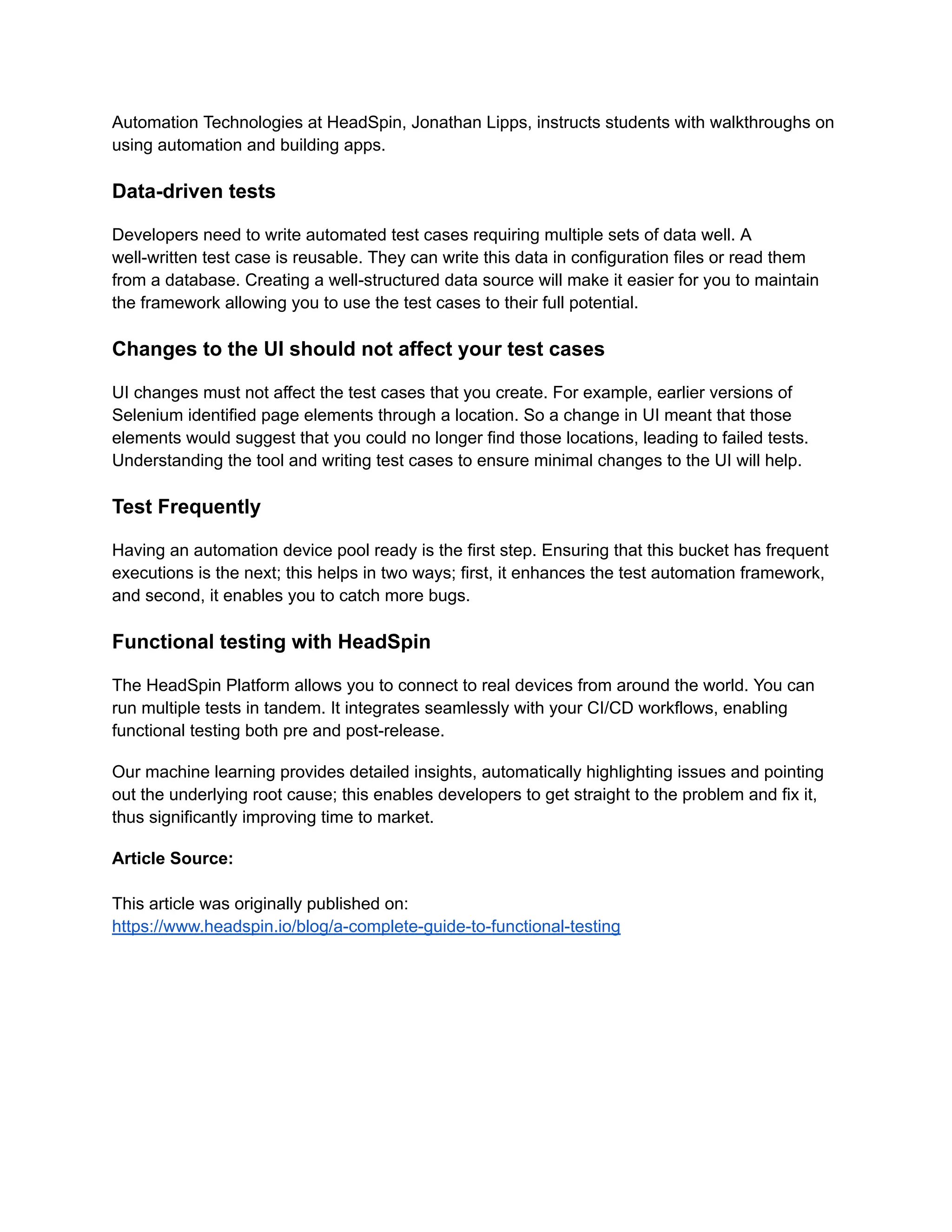 A Complete Guide To Functional Testingpdf Web Development Internet